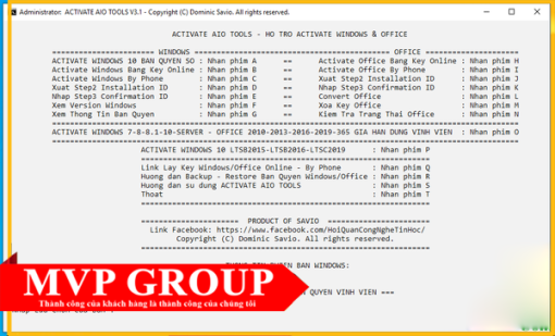 ACTIVATE AIO TOOLS Version 3.1.3 – Tool Active Kích Hoạt Windows ...